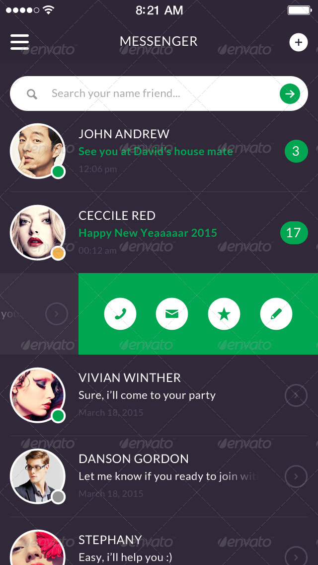 Fresh Flat Mobile UI Kit, Web Elements | GraphicRiver